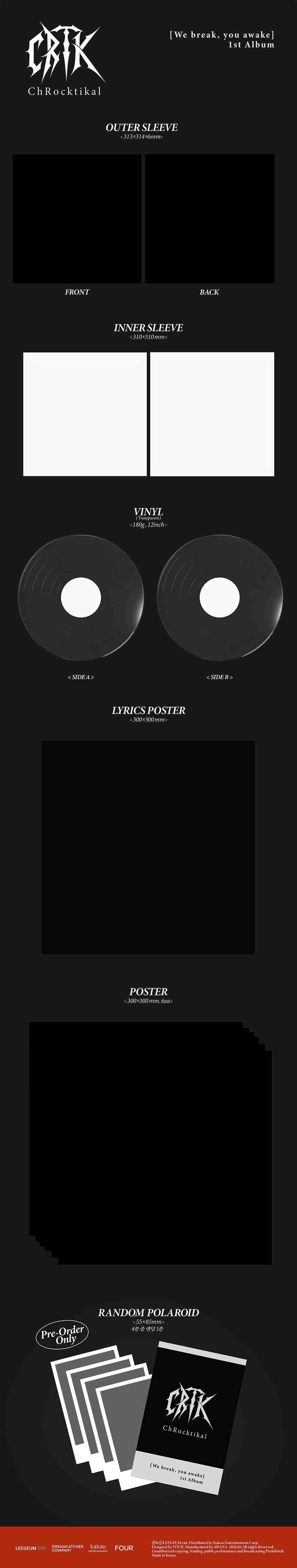 ChRocktikal - We Break, You Awake [1st Full Album - LP Ver.] - K PLACE