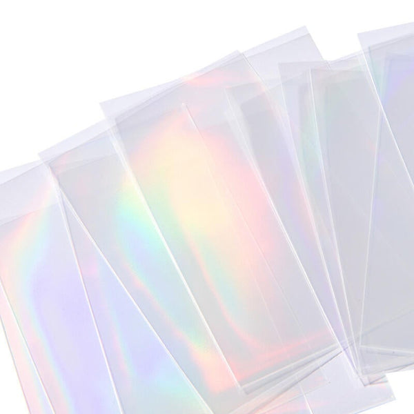 Transparent Holographic Photocard Sleeve - Plain (10 Count) - K PLACE