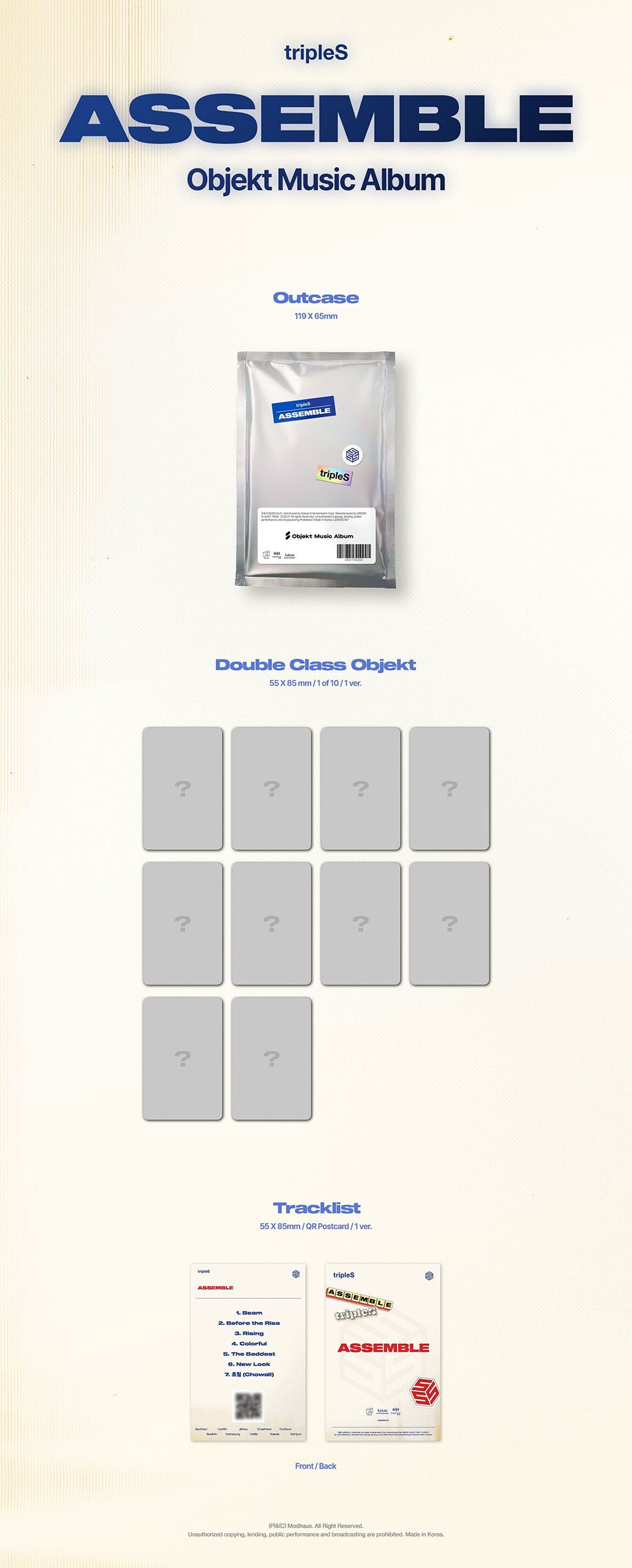 tripleS - ASSEMBLE [1st Mini Album - Objekt Music Album] - K PLACE